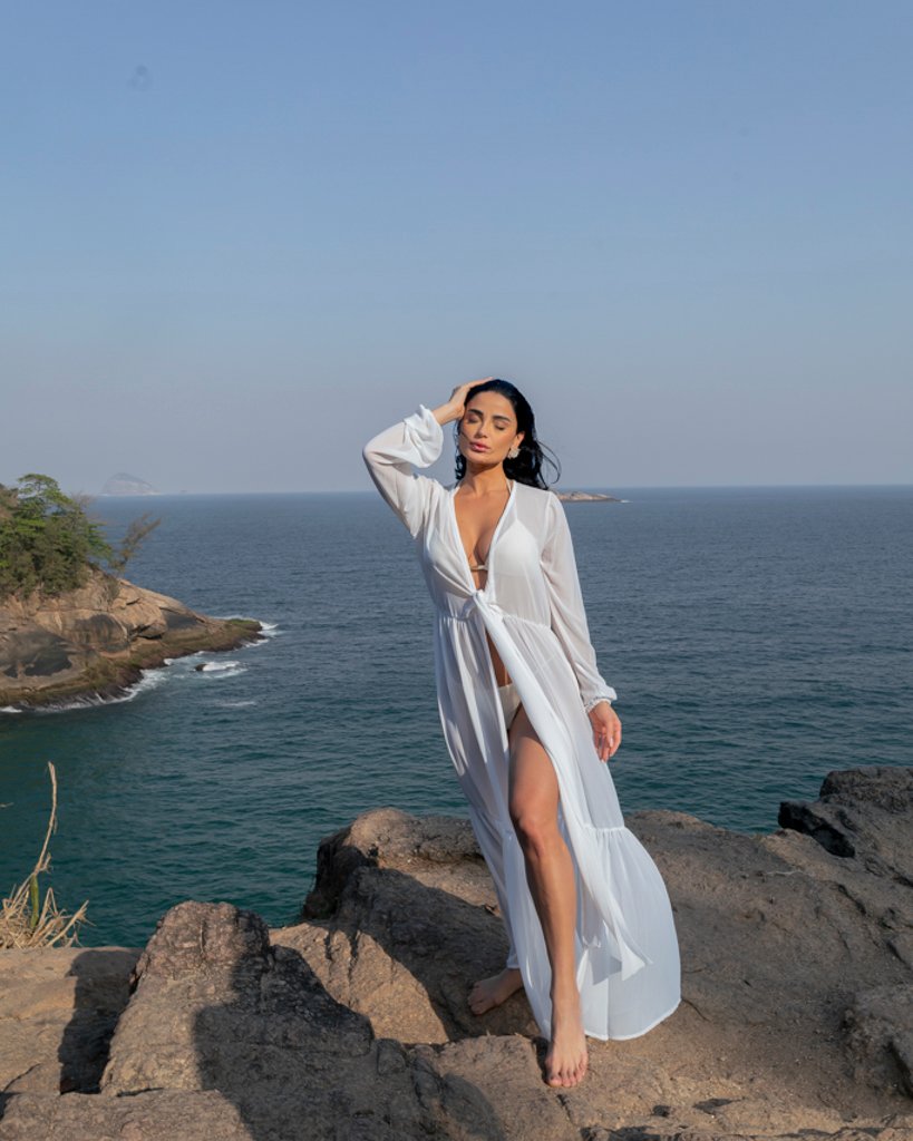 Saída Artemis - Off white | Caroline Hermes