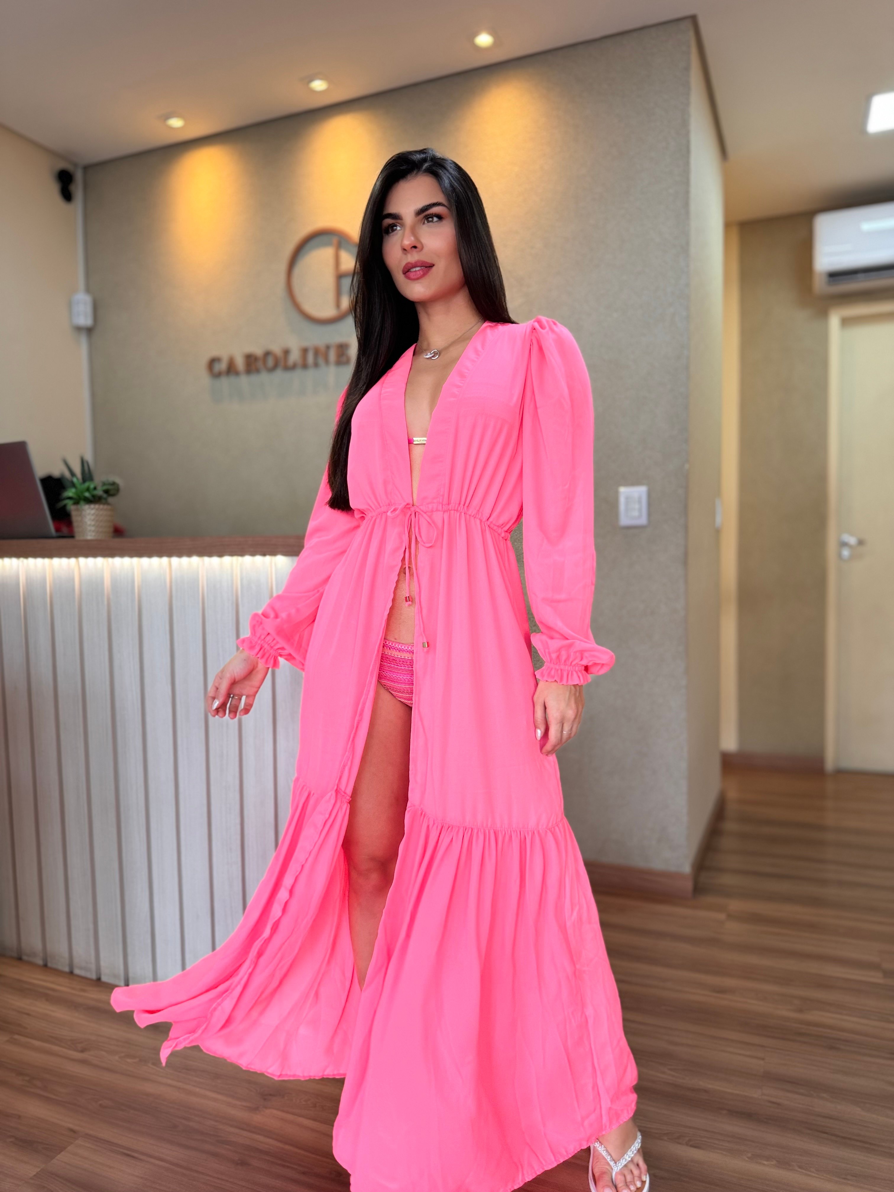 Saída Dubai Rosa Neon | Caroline Hermes