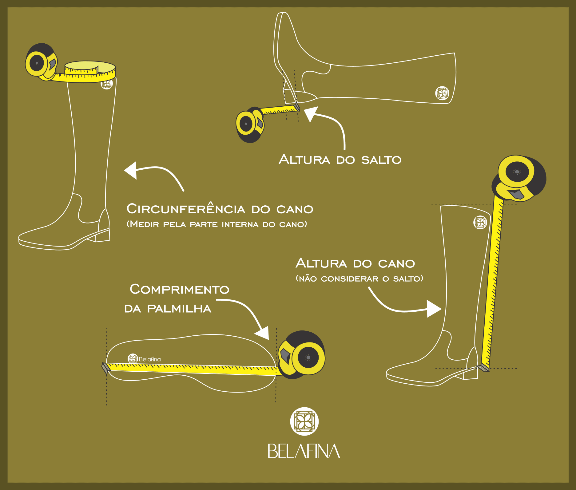 Como fazer as suas medidas corretamente? | Belafina Store