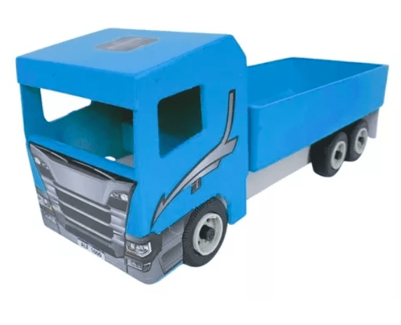 CAMINHÃO CAÇAMBA EM MADEIRA 33 CM - SORTIDOS | Mundo Pedagógico