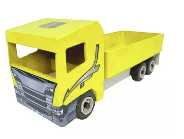 CAMINHÃO CAÇAMBA EM MADEIRA 33 CM - SORTDOS | Mundo Pedagógico