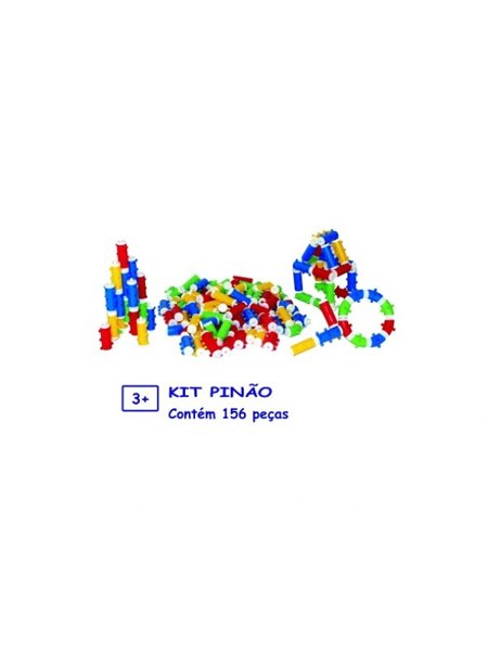 KIT SUPER PINÃO - 156 PEÇAS | Mundo Pedagógico