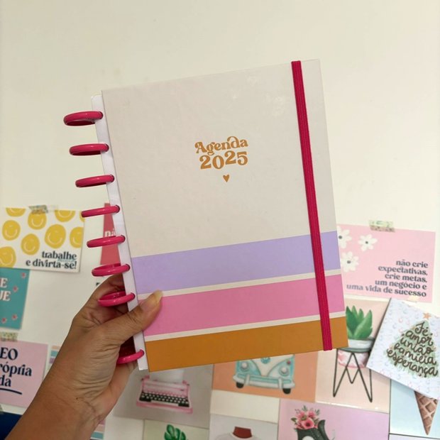 Agenda de Disco Master 2025 17cmx23cm - Há tempo para tudo | Lunar ...