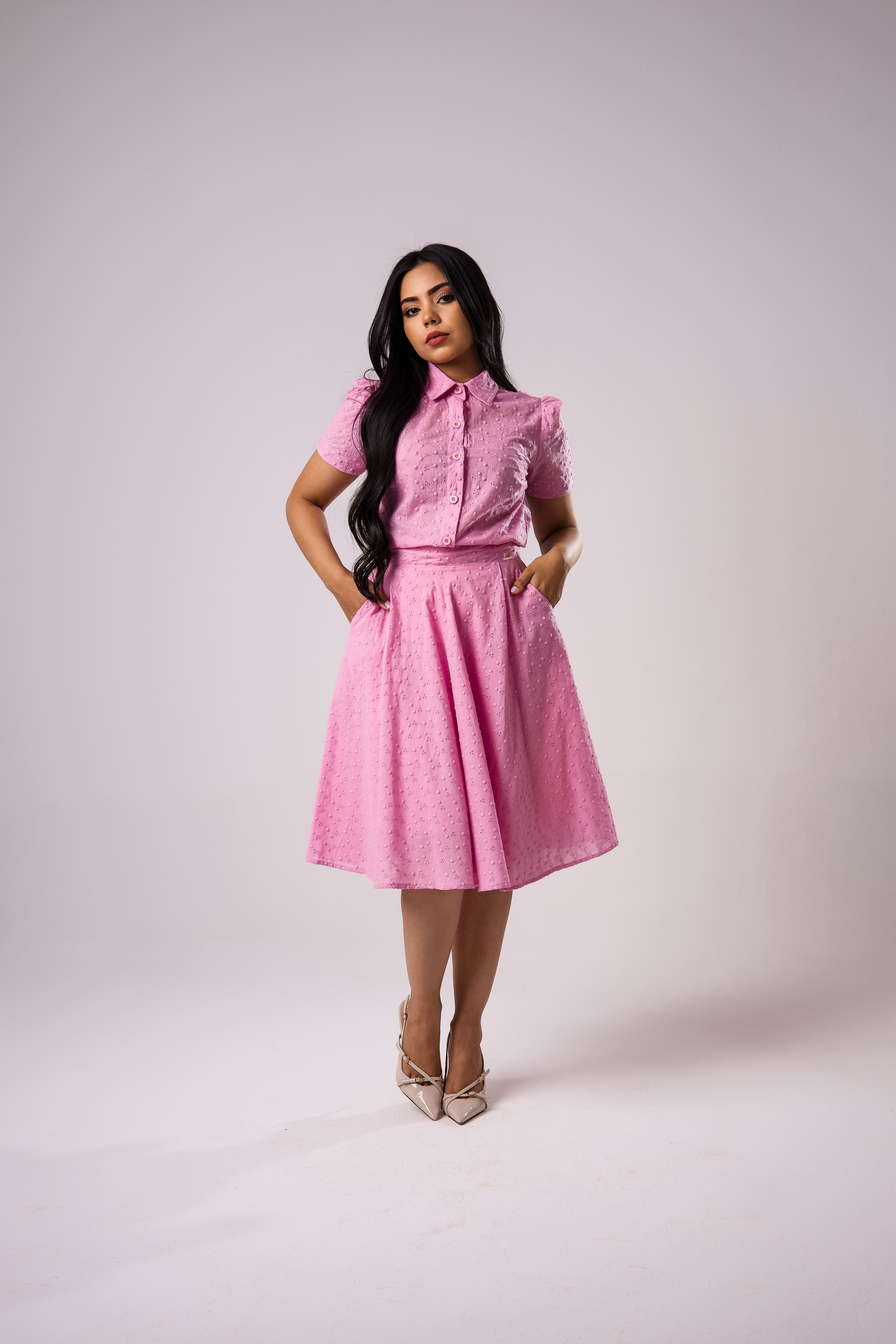 CONJUNTO ANA CLARA ROSA | Irmãs Diniz