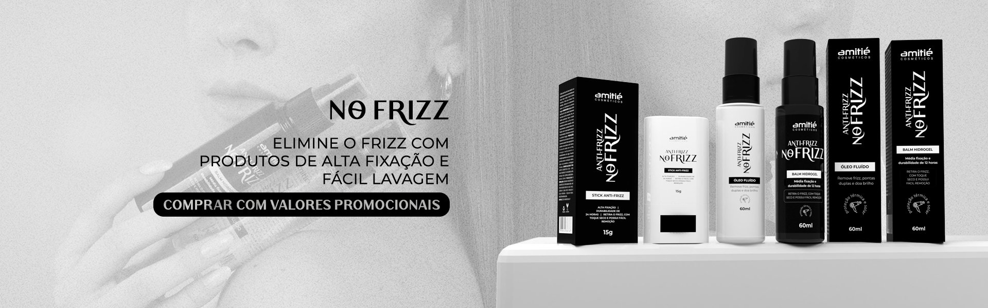 Stick Anti-Frizz No Frizz: Controle de Frizz com Alta Fixação e Fácil ...