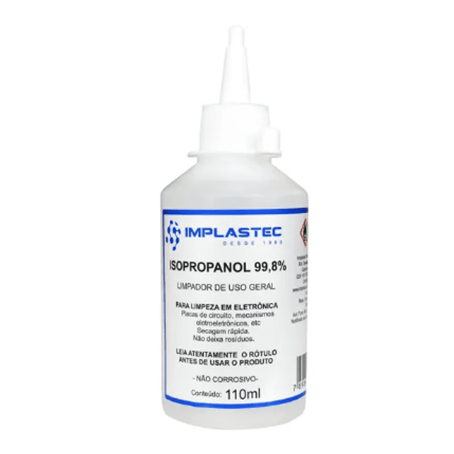 ÁLCOOL ISOPROPÍLICO ISOPROPANOL 99,8% IMPLASTEC 110ML | ND.com ÁLCOOL ISOPROPÍLICO ISOPROPANOL 99,8% IMPLASTEC 110ML | ND.com