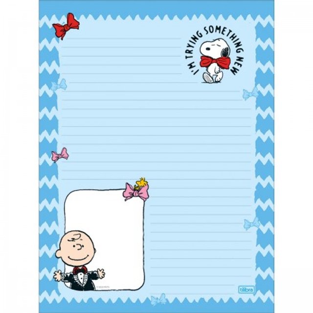 Papéis de Carta Snoopy | Nova Ondina