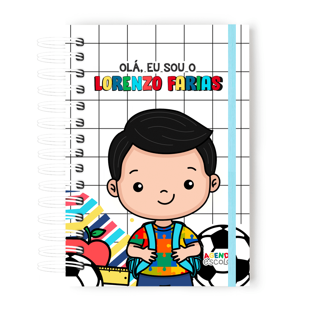 Agenda Escolar 2026 | Personalizada capa dura com nome na capa ...