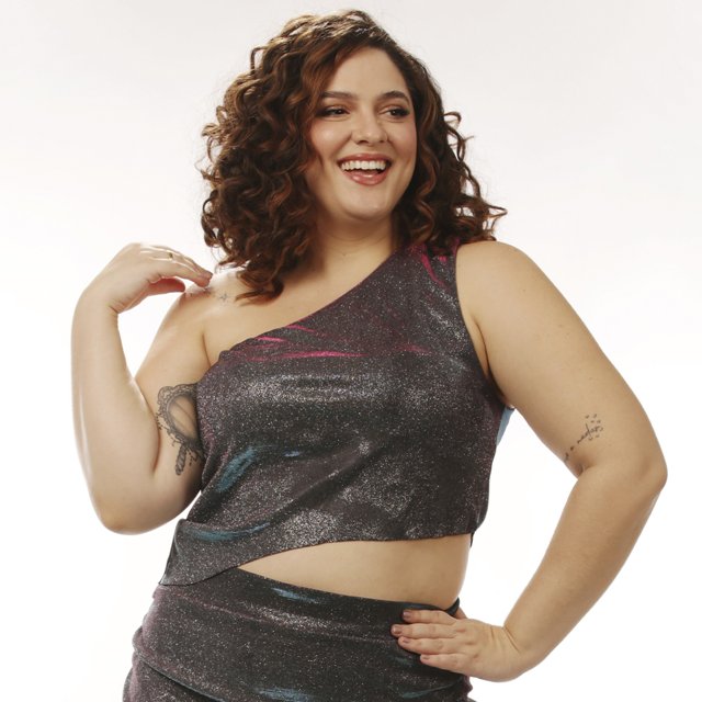 Top Diagonal Brilho | Loja Shimmie