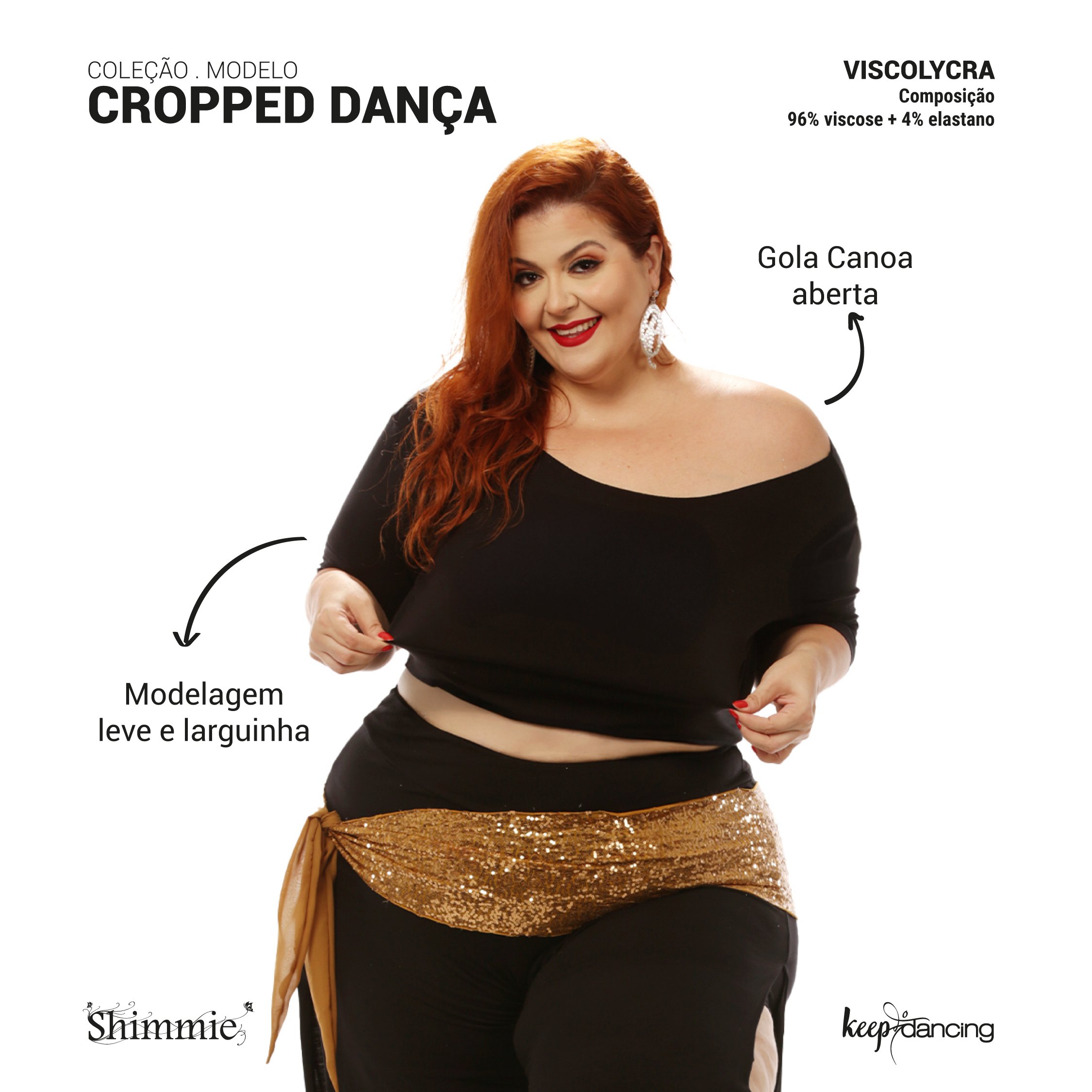 Cropped Dança Personalizado | Loja Shimmie