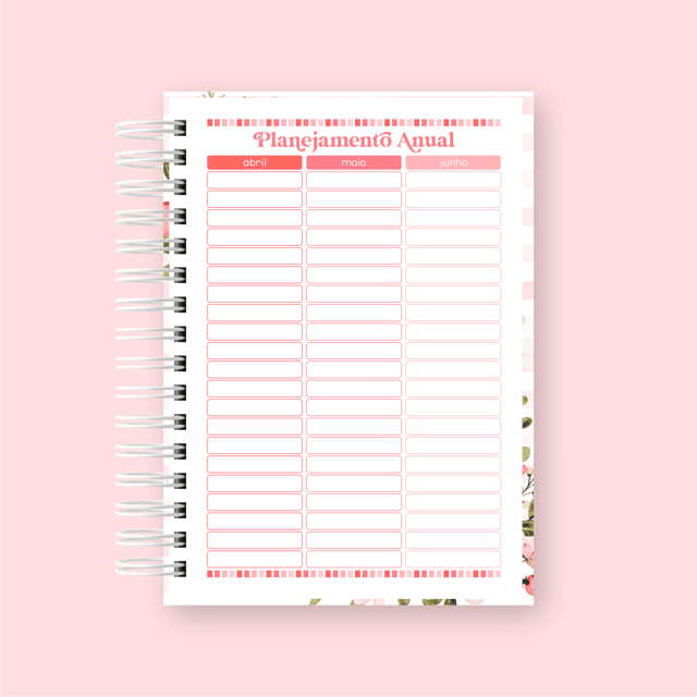 Agenda Personalizada 2026 - Cherry | Vida e Arte Personalizados