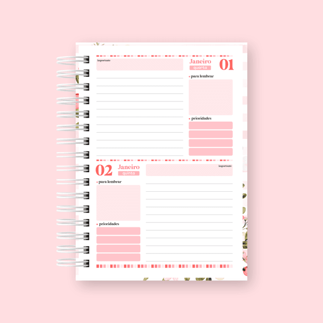 Agenda Personalizada 2026 - Cherry | Vida e Arte Personalizados