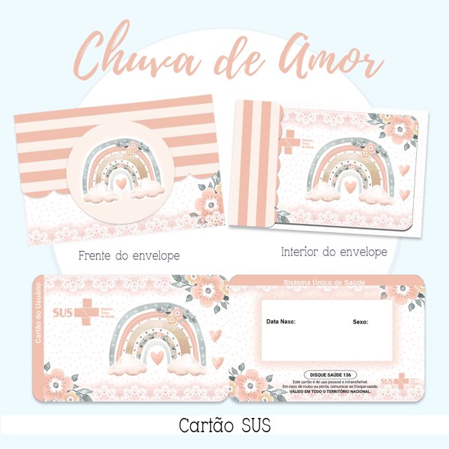 Cartão do SUS Personalizado - Adulto | Vida e Arte Personalizados