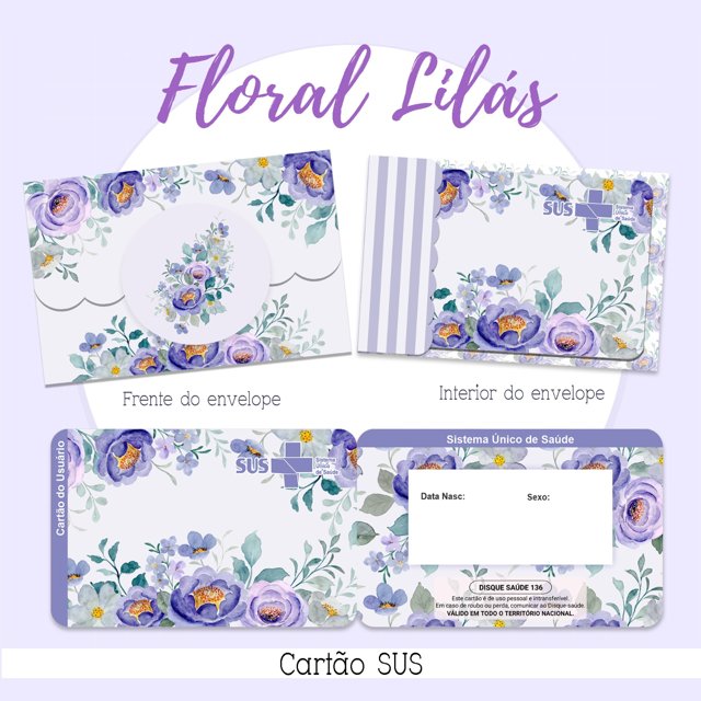 Cartão do SUS Personalizado - Adulto | Vida e Arte Personalizados