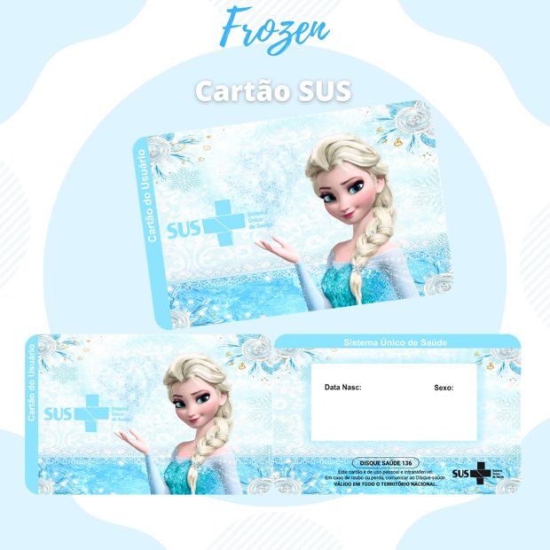 Cartão do SUS Personalizado - Meninas | Vida e Arte Personalizados