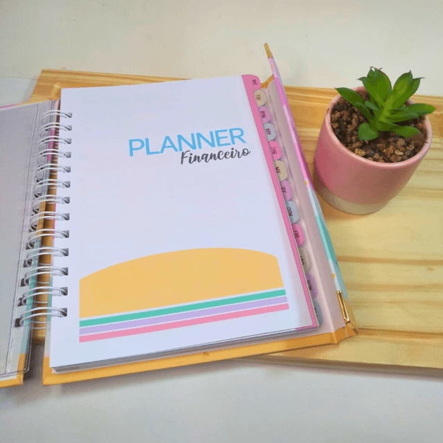 Planner Financeiro Personalizado - Cores | Vida e Arte Personalizados