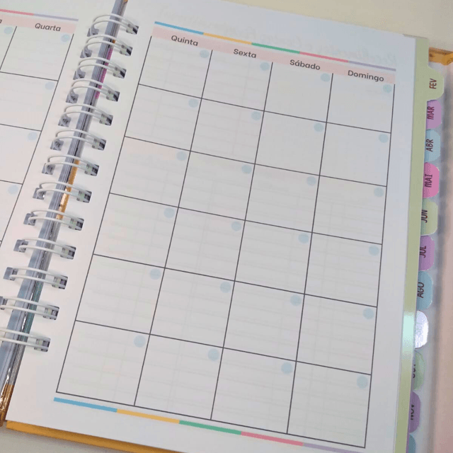 Planner Financeiro Personalizado - Cores | Vida e Arte Personalizados
