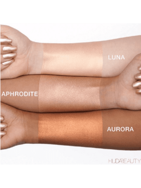 Huda Beauty Iluminador Facial e Corporal N.Y.M.P.H. Cor Aurora | Beleza ...