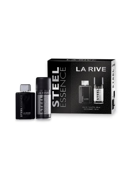 KIT PERFUME STEEL ESSENCE - LA RIVE | Belíssima Cosméticos