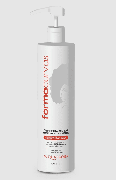 CREME DE PENTEAR MODELADOR 4ABC FORMA CURVAS 480ML- ACQUAFLORA | Belíssima Cosméticos