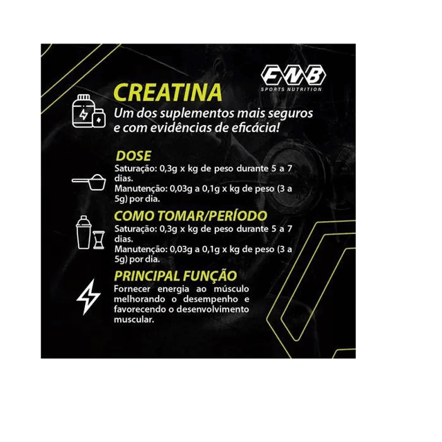Creatina Monohidratada 300g FNB SPORTS NUTRITION | B2R Magazine