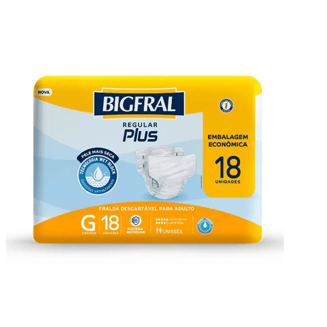 Fralda Regular Plus Geriátrica BIGFRAL | B2R Magazine