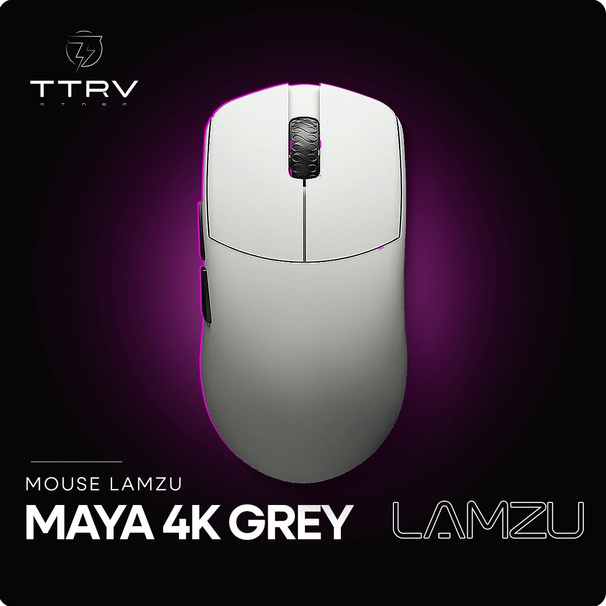 MOUSE GAMER LAMZU MAYA 4K WIRELESS CLOUD GREY | TTRV Store