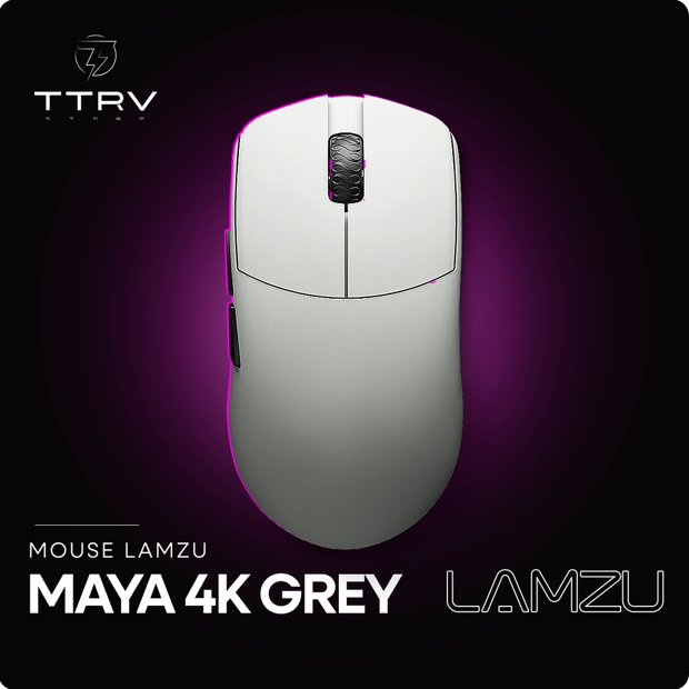 MOUSE GAMER LAMZU MAYA 4K WIRELESS CLOUD GREY | TTRV Store