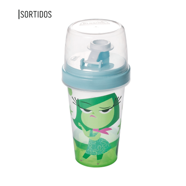 MINI SHAKEIRA PLAST 320ML DIVERTIDAMENTE DIVS | Loja Lancheira Divertida