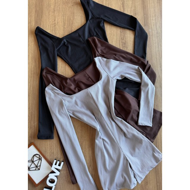 Macaquinho gringa manga longa | Moda feminina a PREÇO ÚNICO