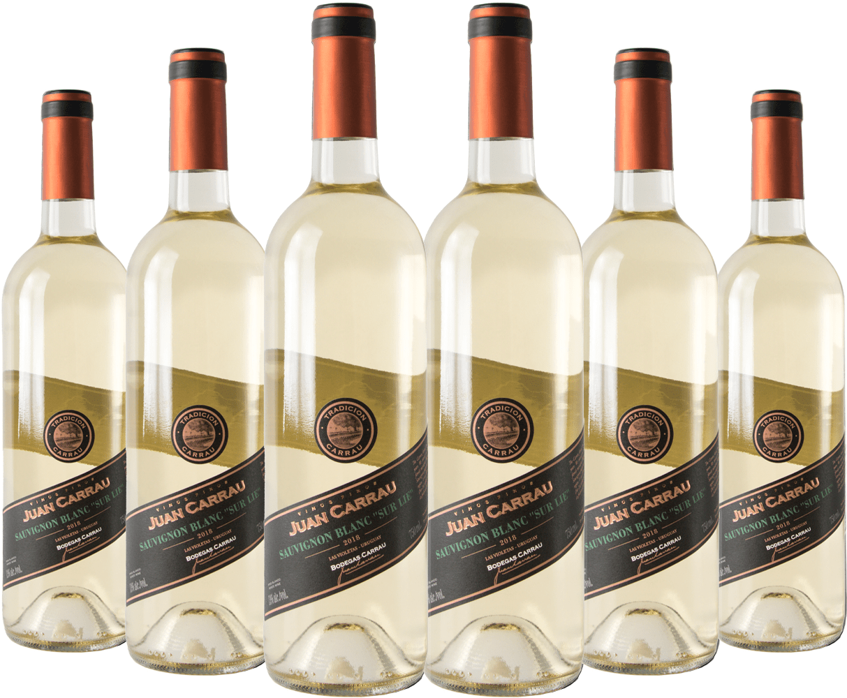 Caixa de Vinho Bodegas Carrau Juan Carrau Sauvignon Blanc Sur Lie com 6 ...