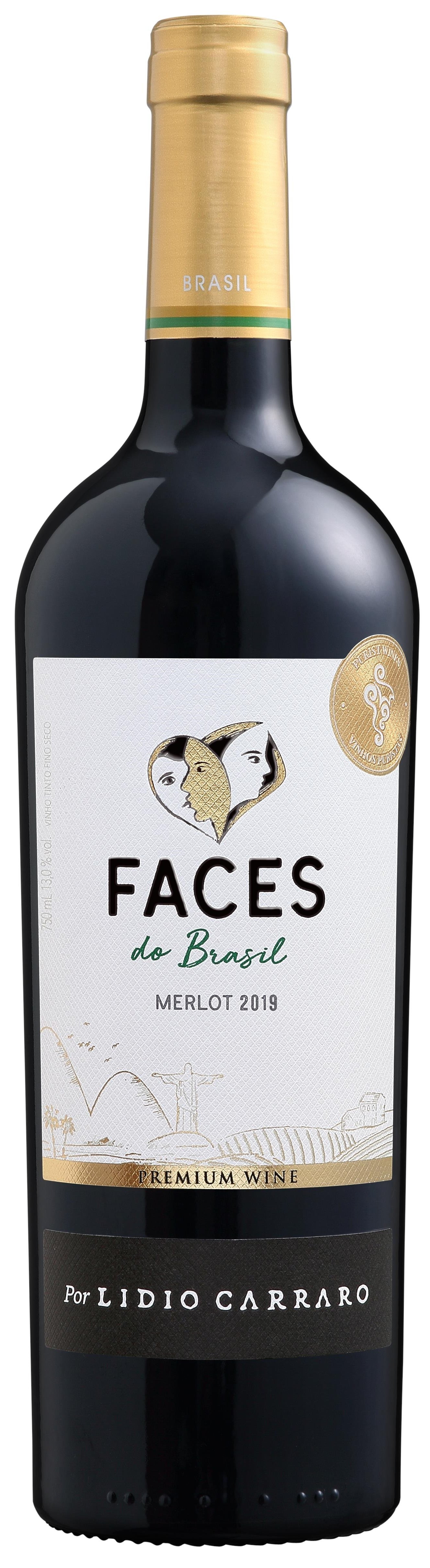 Vinho Lidio Carraro Faces do Brasil Merlot 750 ml | Vino Verace