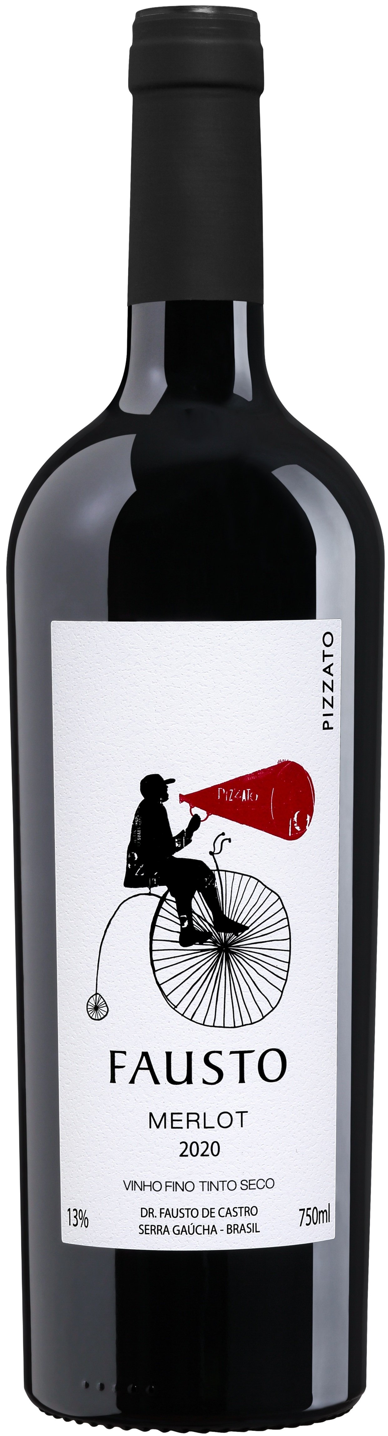 Vinho Fausto de Pizzato Merlot 750 ml | Vino Verace