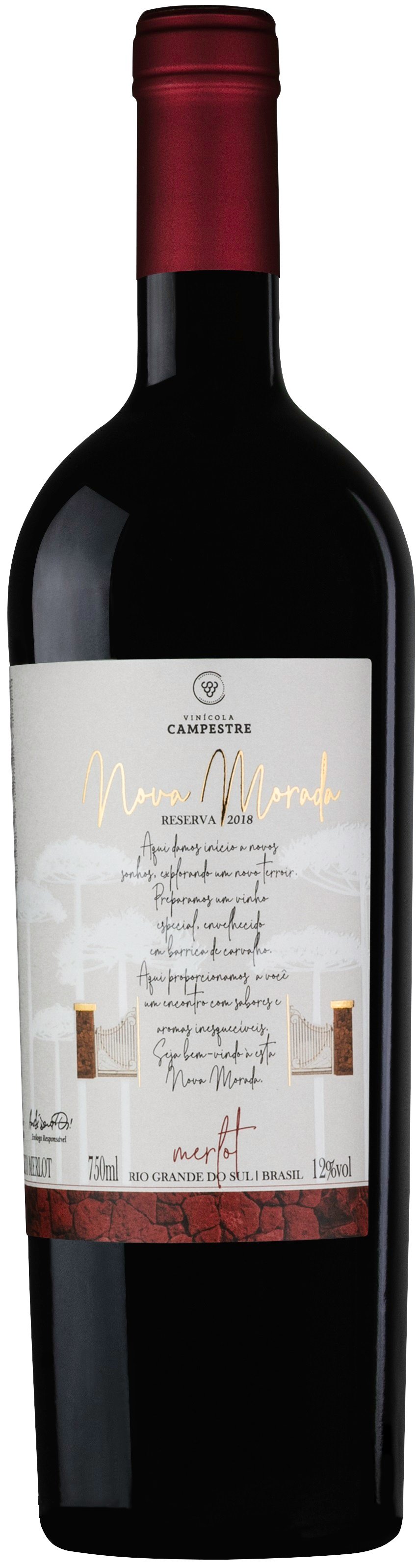 Vinho Campestre Nova Morada Merlot 750 ml | Vino Verace