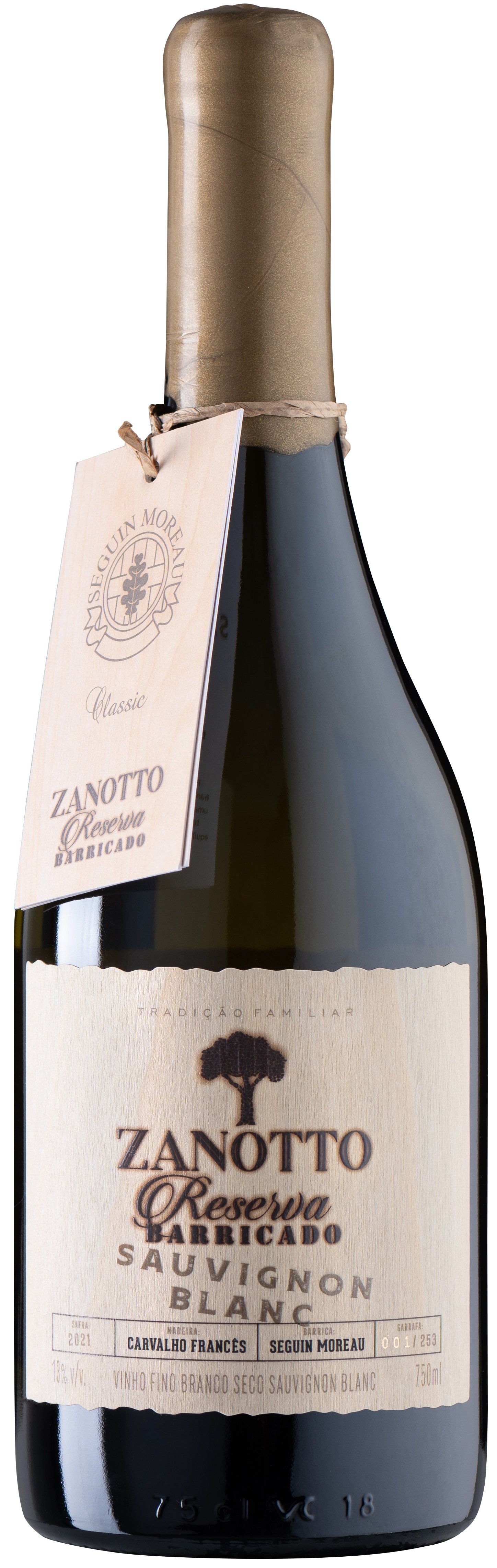 Vinho Zanotto Reserva Sauvignon Blanc Barricado 750 ml | Vino Verace