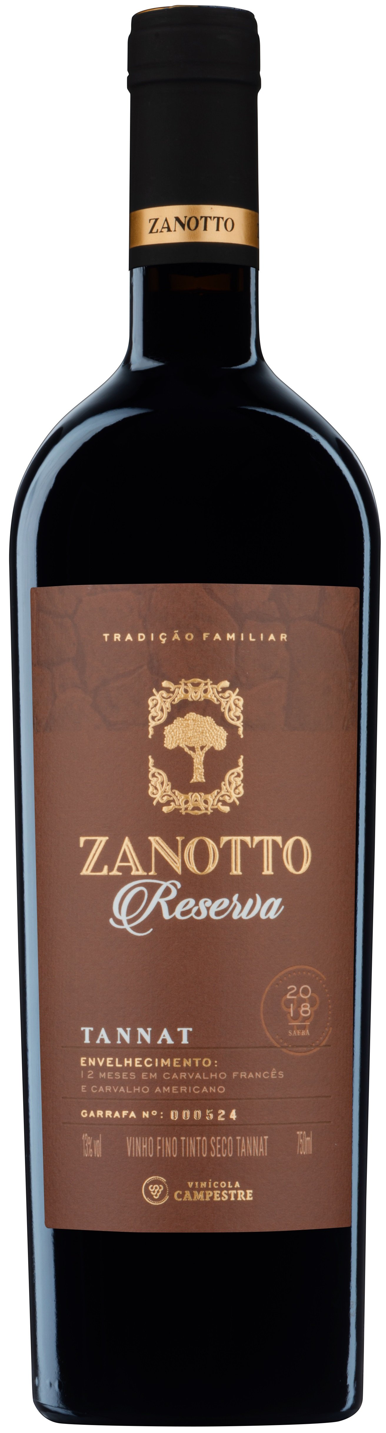 Vinho Zanotto Reserva Tannat 750 ml | Vino Verace