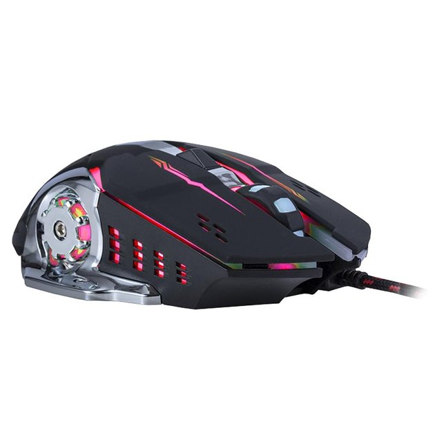 Mouse Gamer Hoopson, RGB, 6 Botões, 2400DPI - GT-1100 | INFO 2000