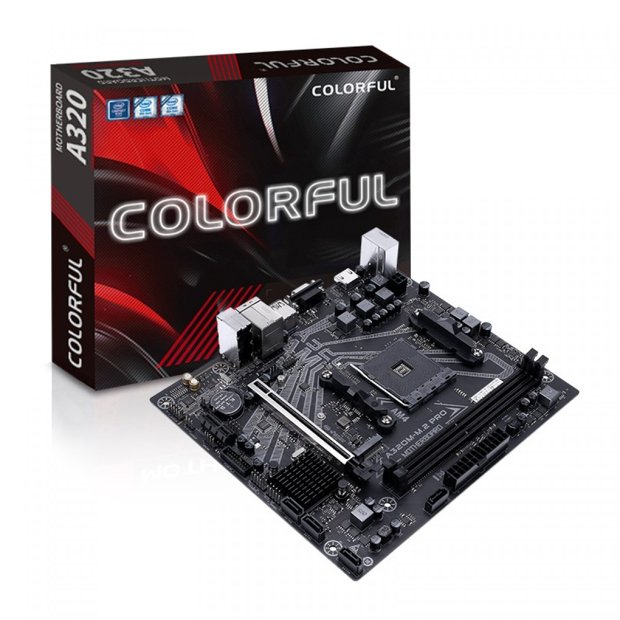 Placa Mãe Colorful A320M-M.2 PRO V15, Chipset A320, AMD AM4, MATX, DDR4 ...