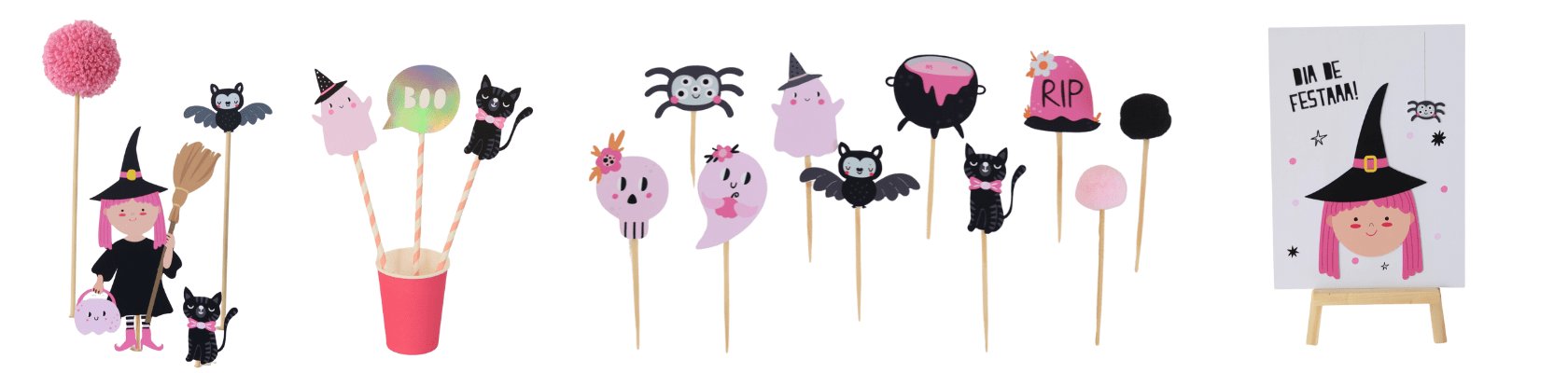 Halloween Rosa | 🎉 OPA Festas | Decoração Criativa e Prática para Festas