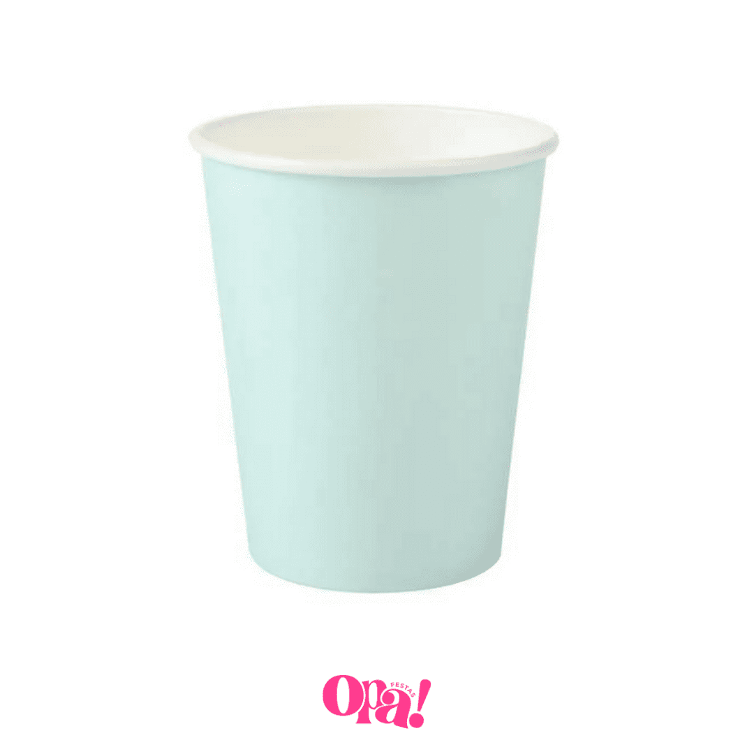 Copo de Papel com 8 unidades - Liso Candy Color Verde | 🎉 OPA Festas ...