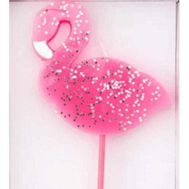 Vela Glitter Flamingo Rosa | 🎉 OPA Festas | Decoração Criativa e ...