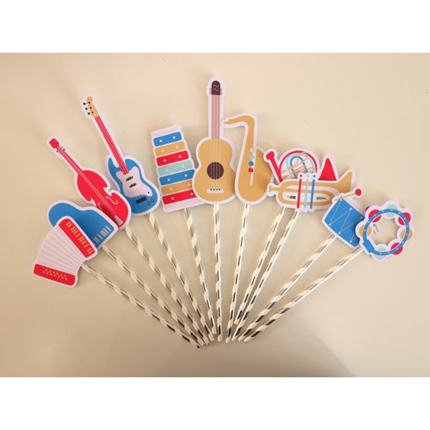 - Toppers G - 11 unidades - Música | 🎉 OPA Festas | Decoração Criativa ...