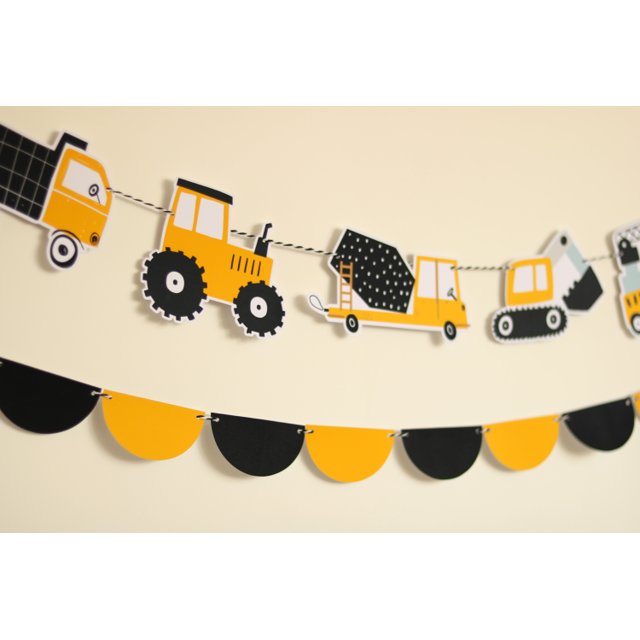 - Bandeirola Mini Meia Lua - Construcao | 🎉 OPA Festas | Decoração ...