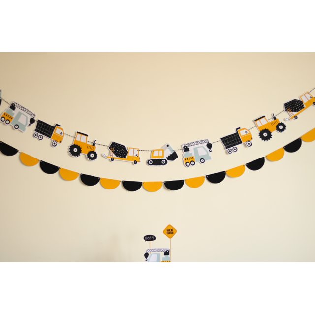 - Bandeirola Mini Meia Lua - Construcao | 🎉 OPA Festas | Decoração ...