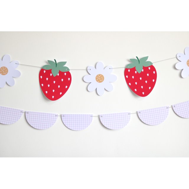 - Bandeirola Mini Meia Lua - Xadrez Rosa | 🎉 OPA Festas | Decoração ...