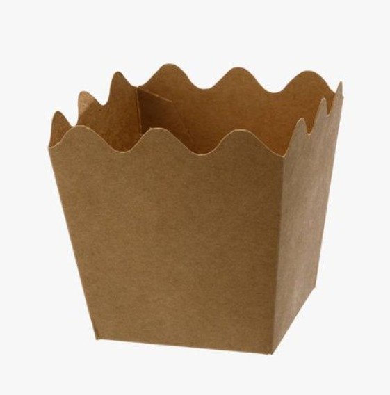 Cachepot De Papel Liso Kraft 9 cm | 🎉 OPA Festas | Decoração Criativa e ...