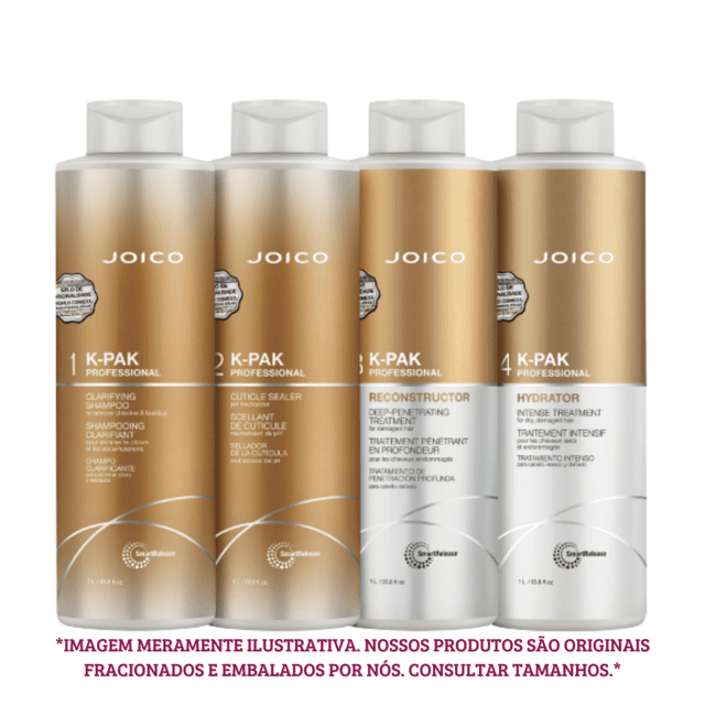 Kit Joico 4 Passos Profissional K-Pak Smart Release | OF BEAUTY