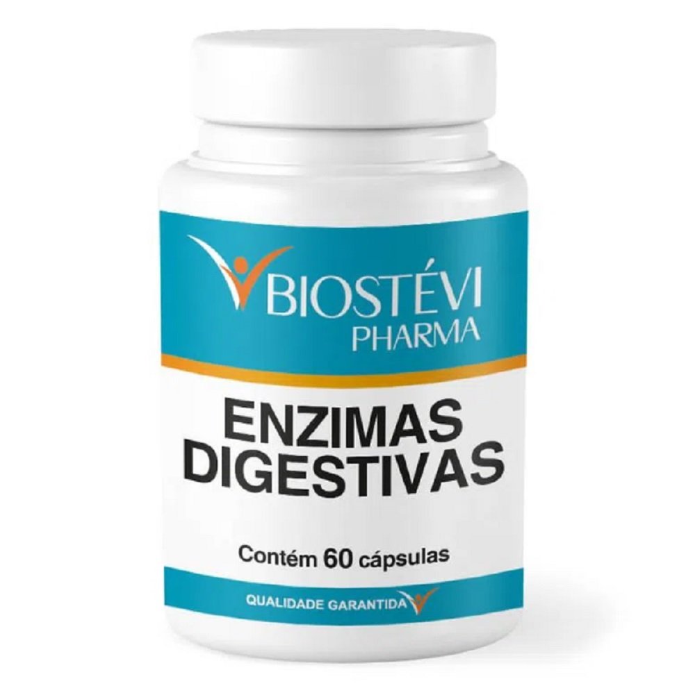 Enzimas Digestivas 60 cápsulas - Biostevi Pharma | Jow Suplementos