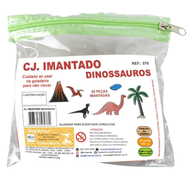 Conjunto Imantado Dinossauros | Imagine Brinquedos Educativos
