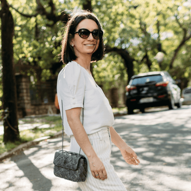 Mini Bag em Pirarucu Cinza Chic | Antonella | Donna Guerriera